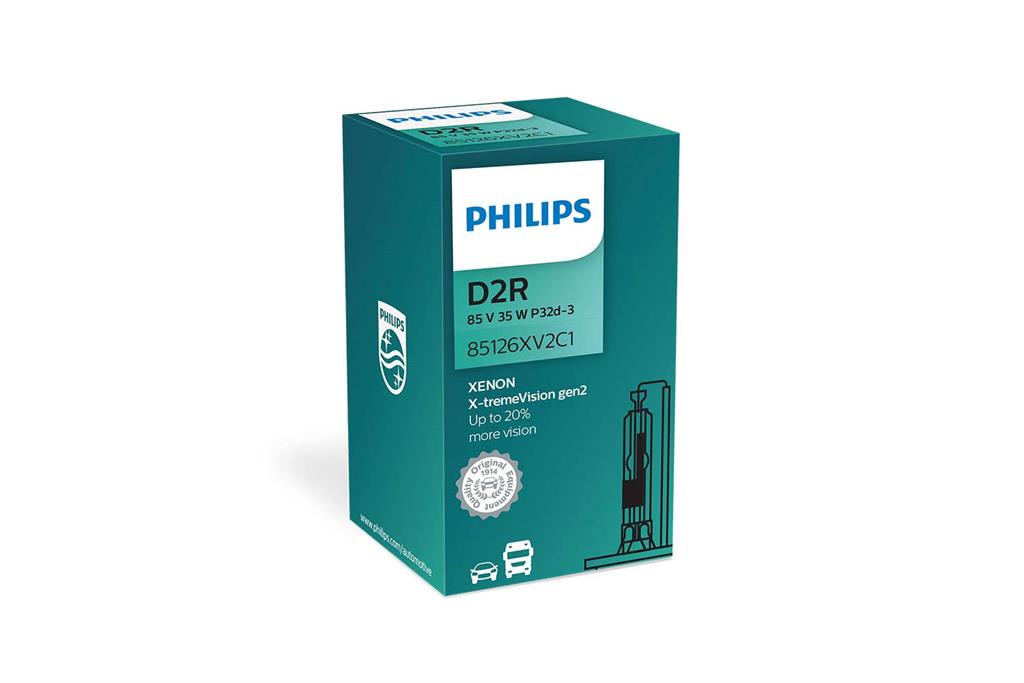 Philips D2R X-tremeVision gen2 Xenon Xenonpærer med kraftigere og bedre ...